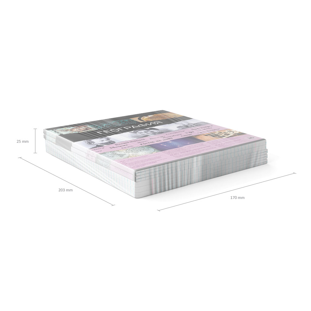 Notebook 36 sheets ErichKrause Timeline, Geography, squared